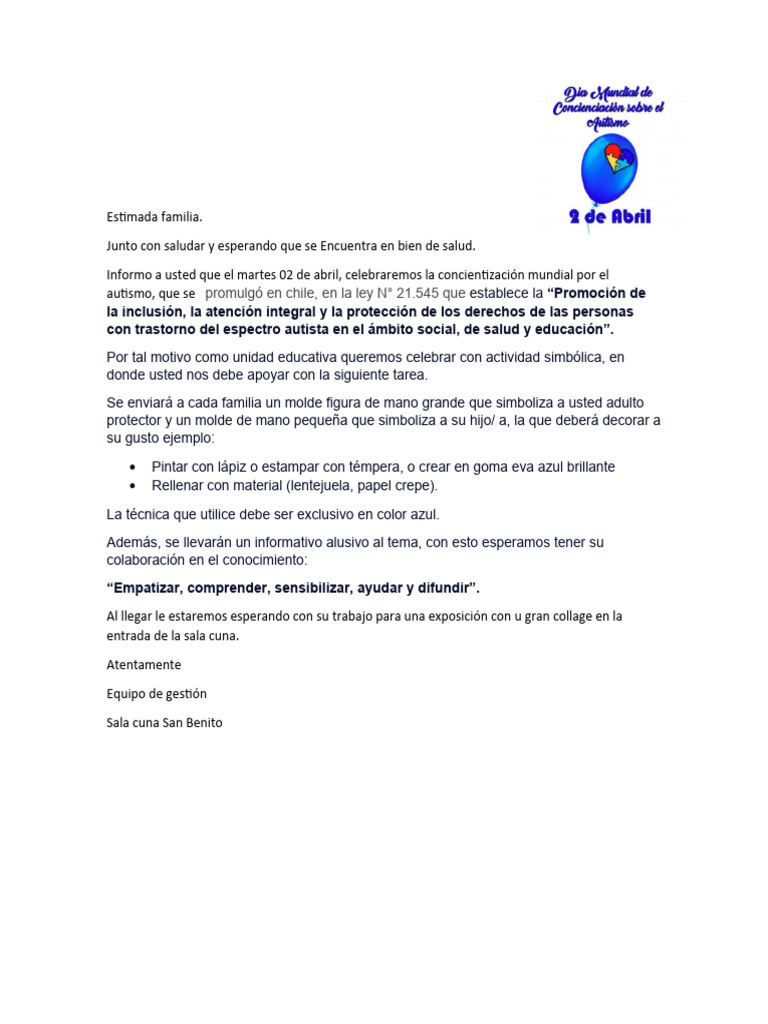 Informativo para Padres | PDF