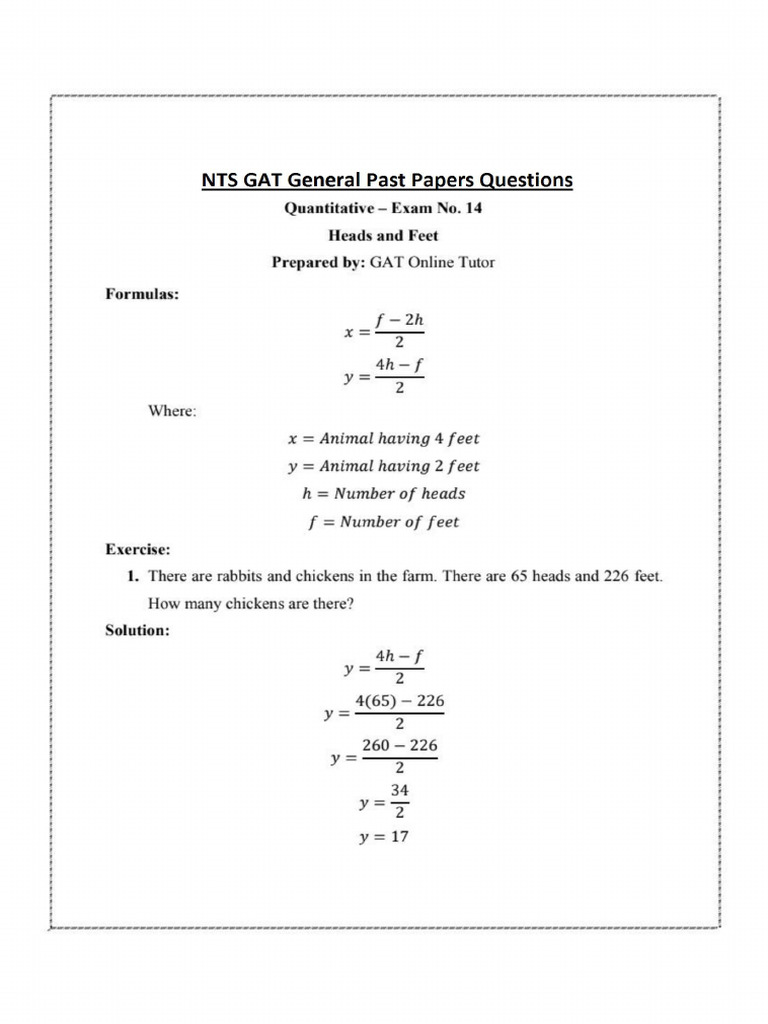 Quantitative Exam No.14 | PDF