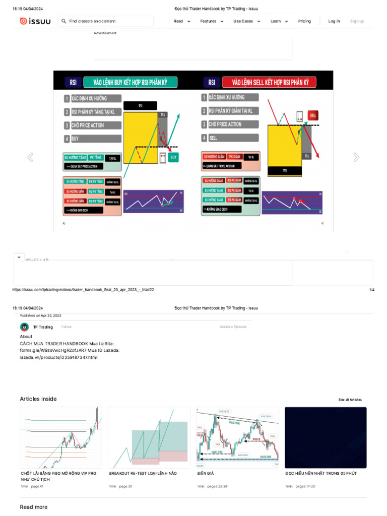 Đọc thử Trader Handbook by TP Trading - Issuu | PDF | Online Services | Information Technology