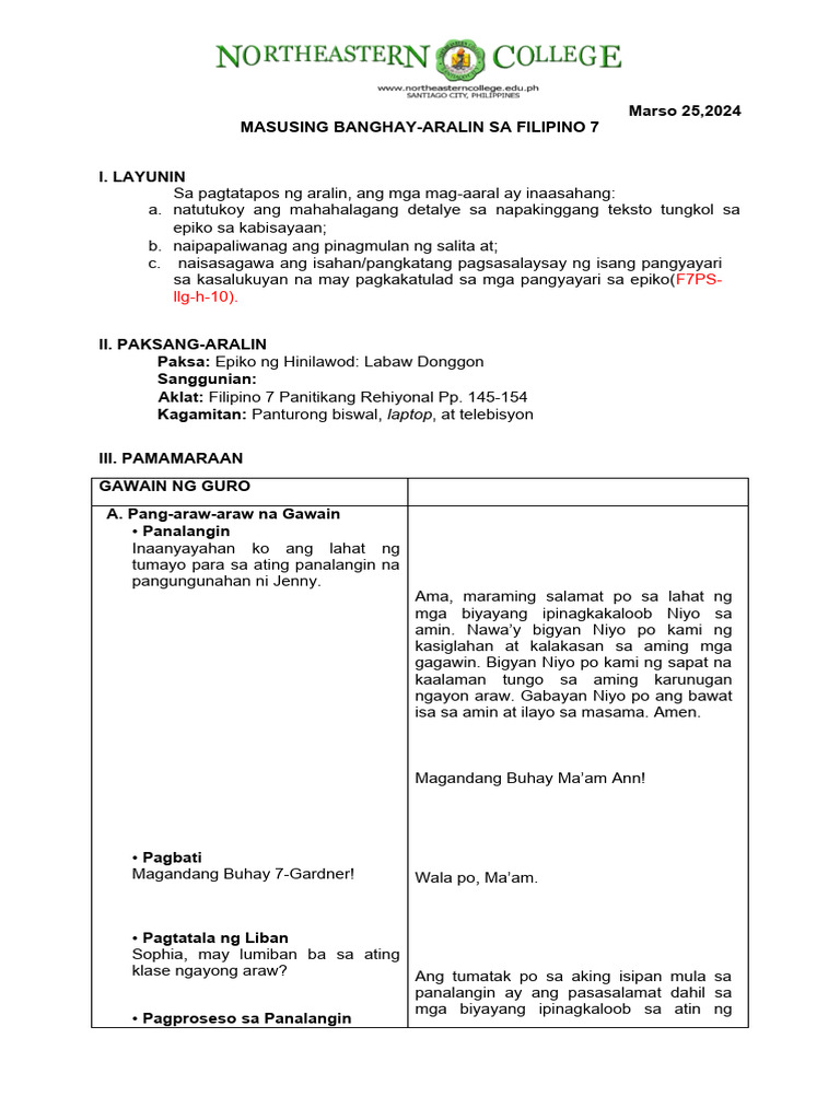 EPIKO NG HINILAWOD | PDF