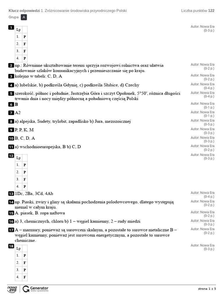 Klucz_odpowiedzi 2 | PDF