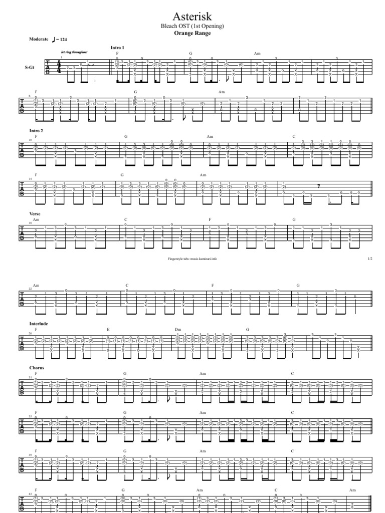 Orange Range – Asterisk | PDF