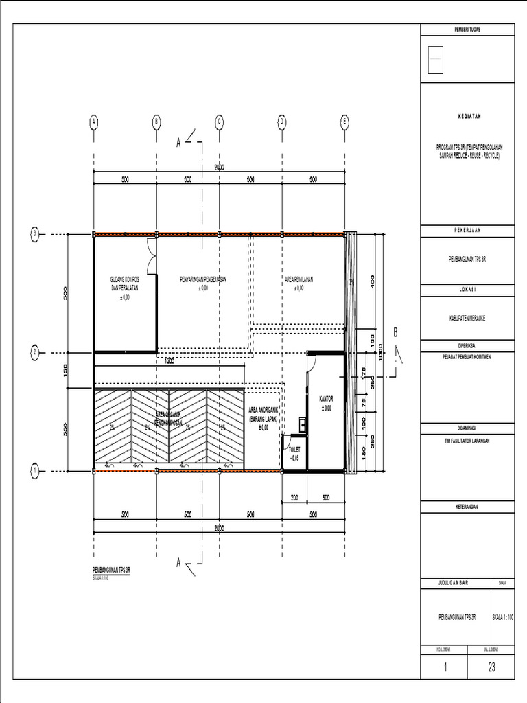 Desain dan Pembangunan TPS 3R Merauke | PDF