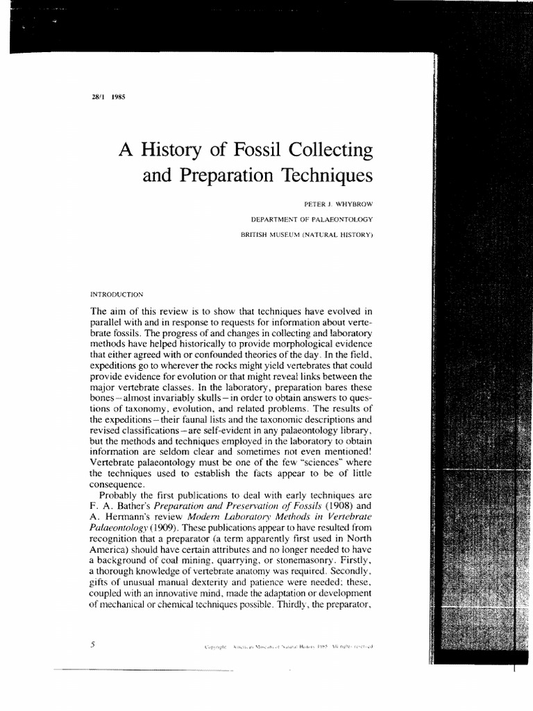 Libros - A History of Fossil Collecting | PDF