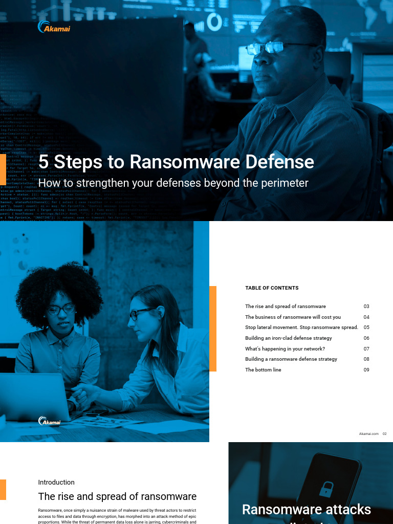 Akamai 5 Step Ransomware Defense Ebook | PDF | Ransomware | Security