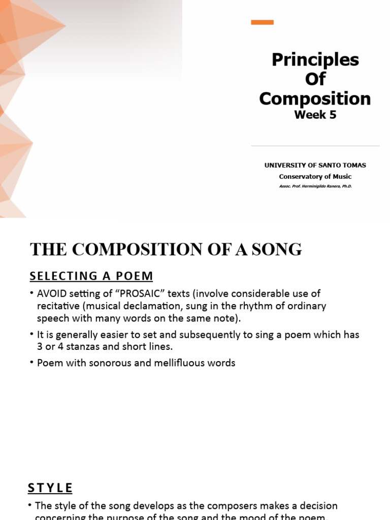 Song Composition for Music Students | PDF