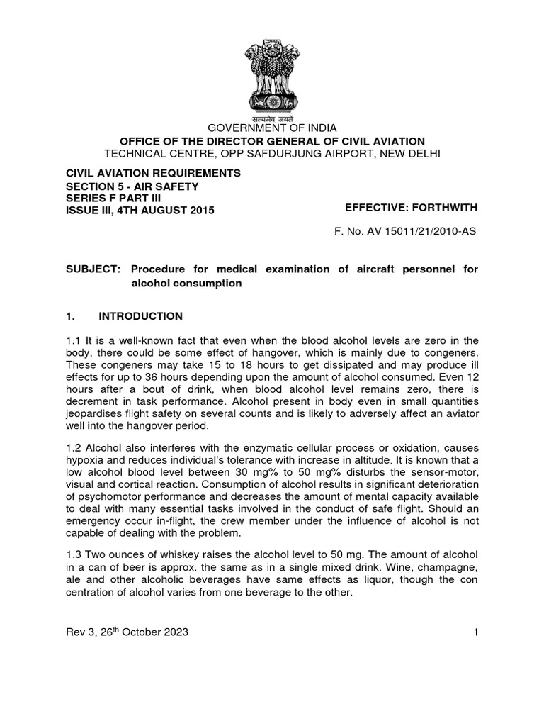 Alco Test D5F-F3 (Issue3 - R3) | PDF | Aviation Safety | Flight Instructor