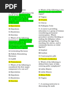 Reproductive System Test Questions | PDF | Uterus | Reproductive System