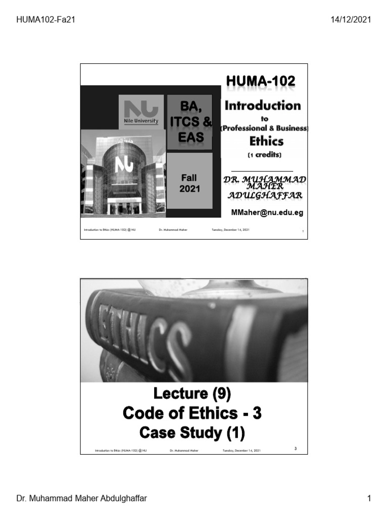 L9 Ethics Introduction@NU HUMA-102 Fa21 | PDF | Security Hacker | Insider Trading