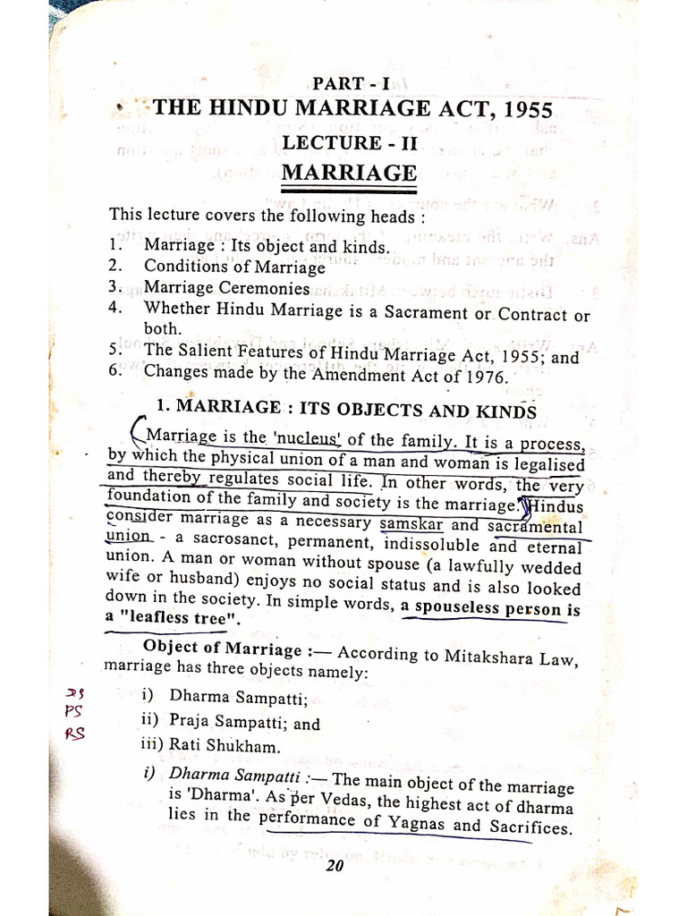 Hindu Marriage Act Unit Are Here | PDF