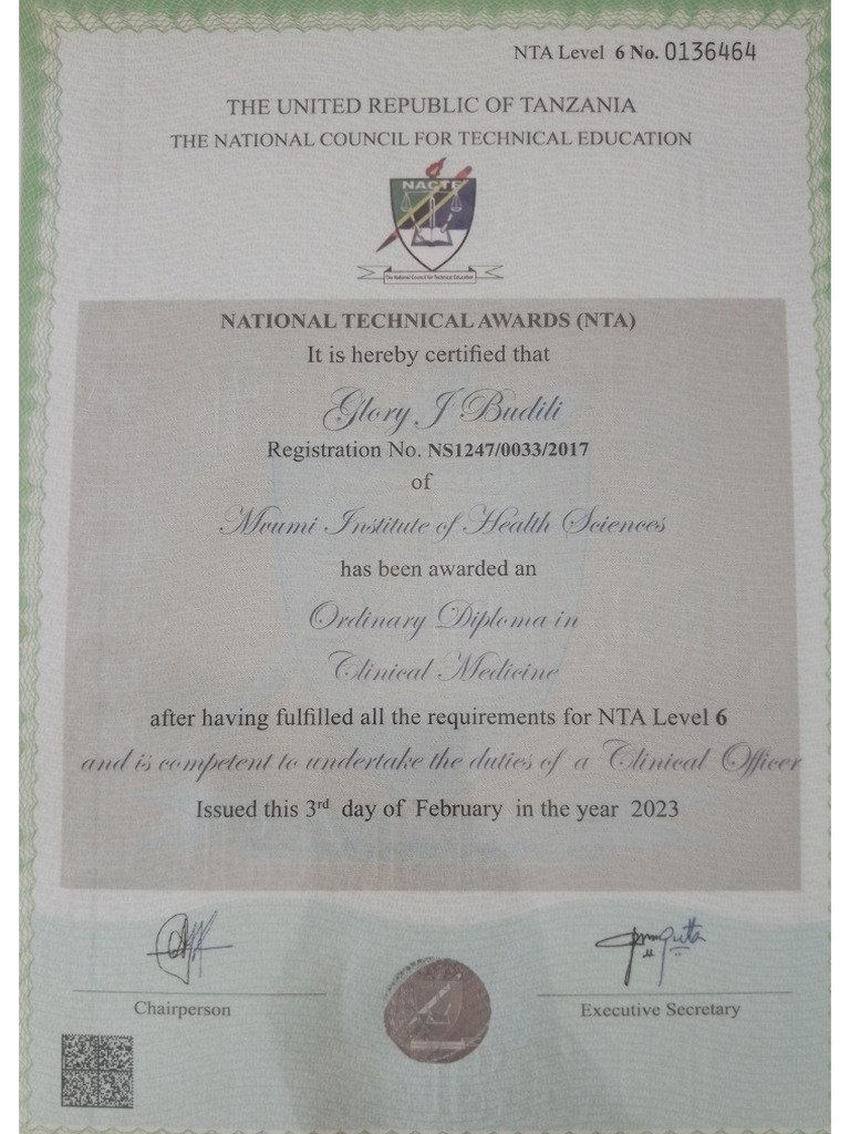 College Certificate | PDF