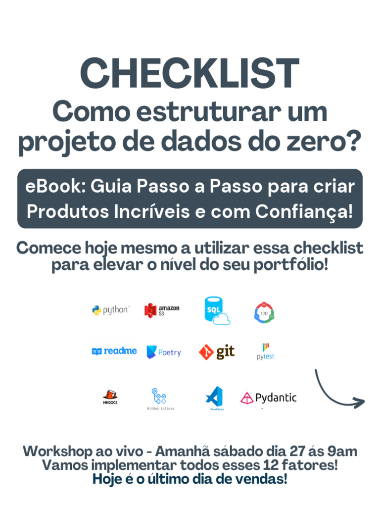 Checklist para Criar Projetos de Dados Do Zero | PDF | Python ...