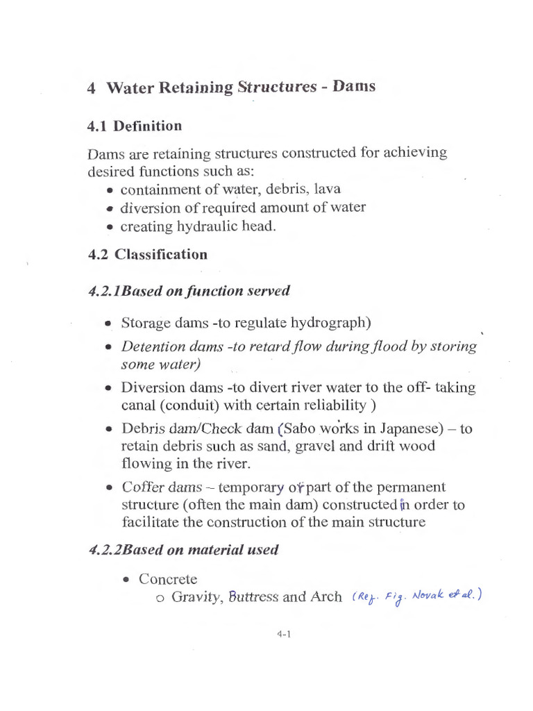 Dam - Concepts Types Seepage Control | PDF | Dam | Reservoir
