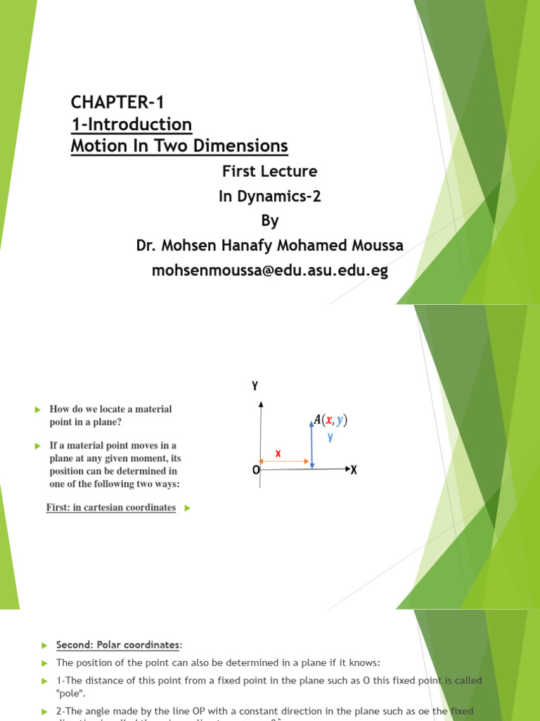 Dynamic-2 First Lecture | PDF | Acceleration | Velocity