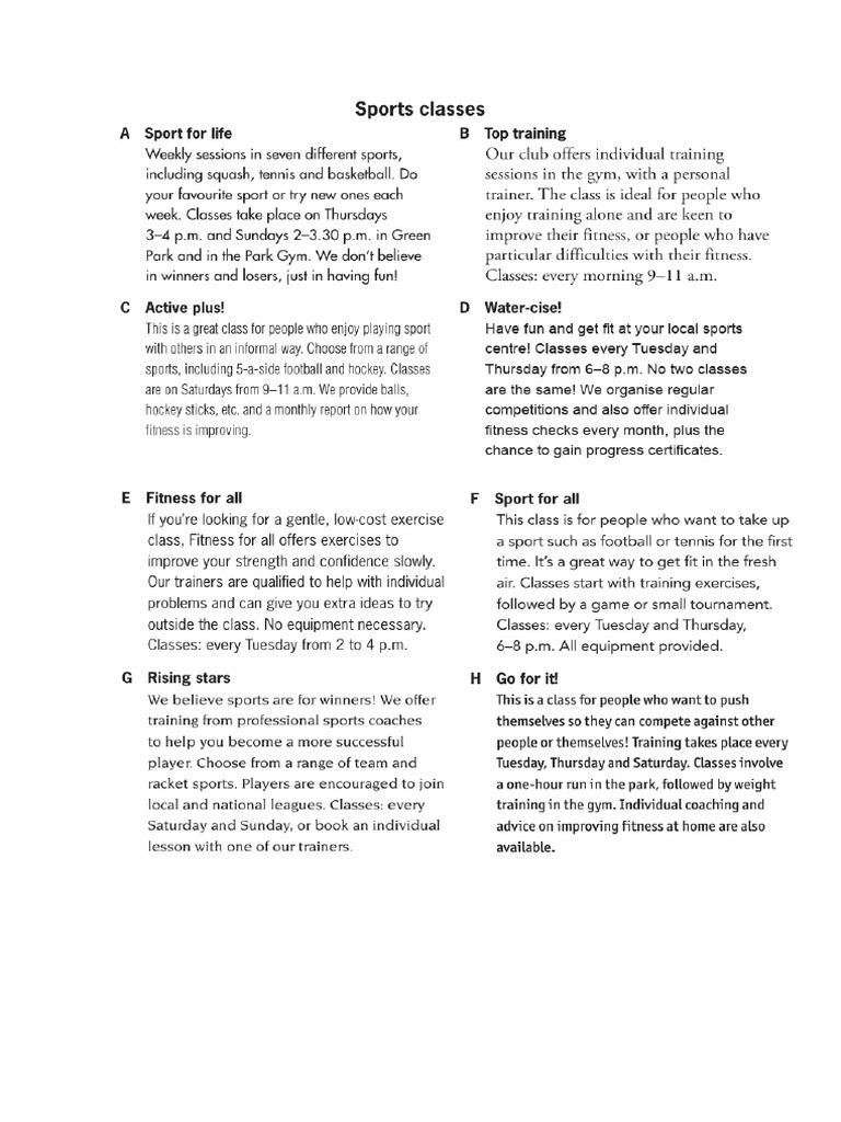 Reading Activity | PDF