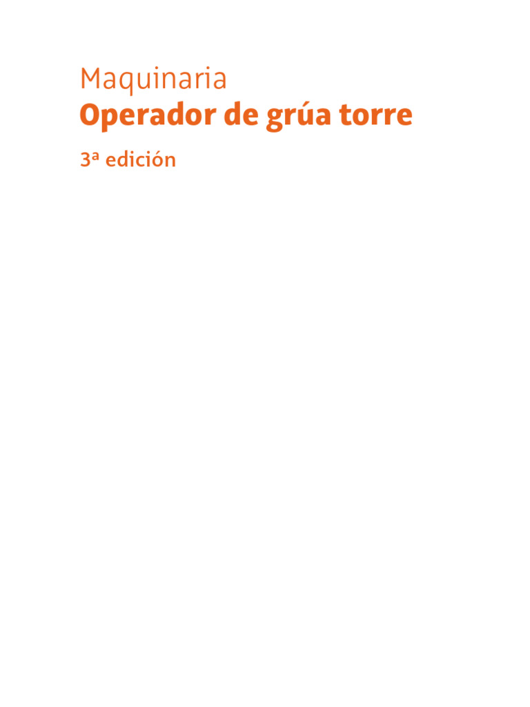 GRUA_TORRE_ | PDF | Grúa (máquina) | Torre