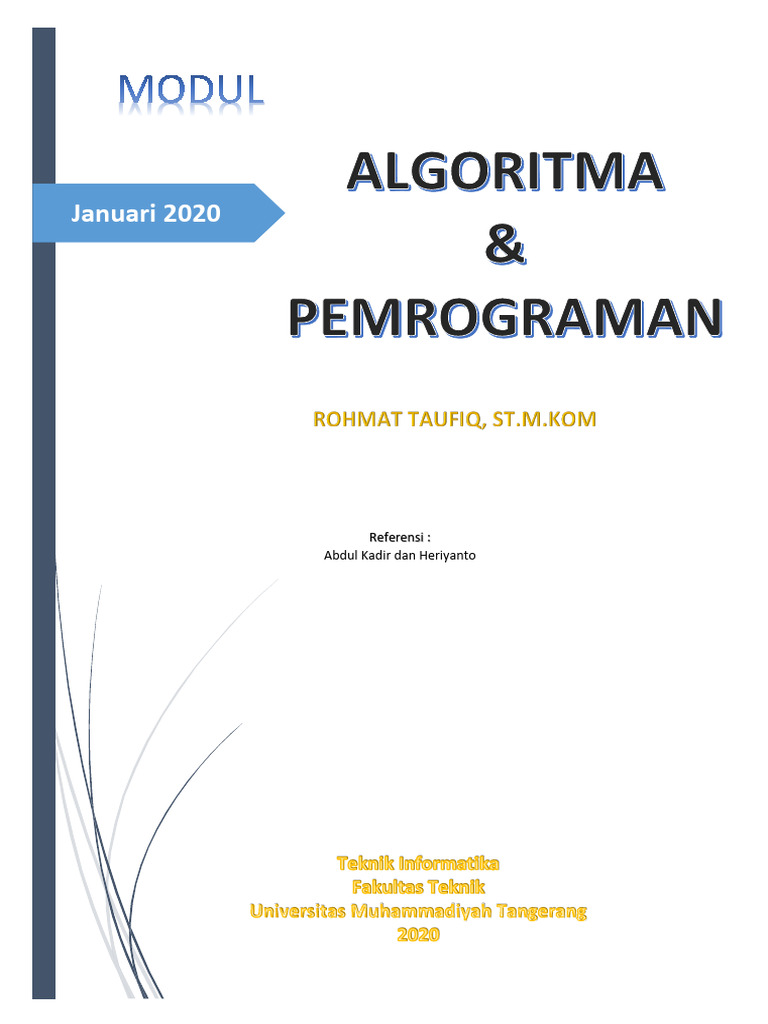 Modul Algoritma Pemrograman 2020 | PDF | Teknologi & Rekayasa
