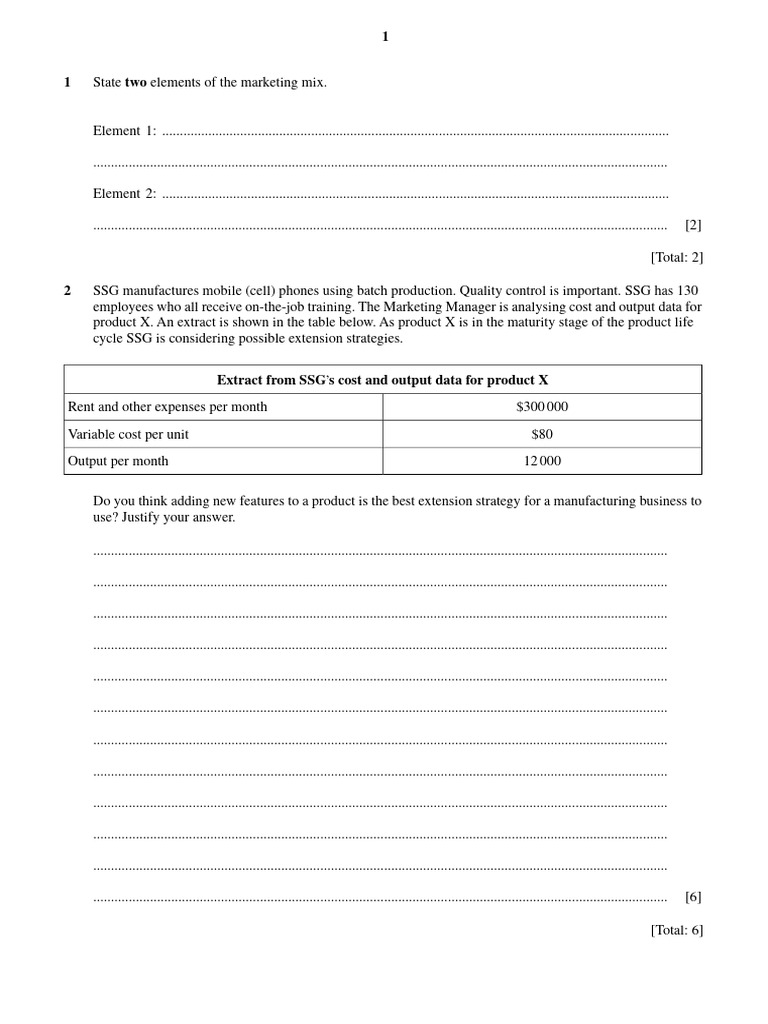 Product QP | PDF | Lean Manufacturing | Marketing