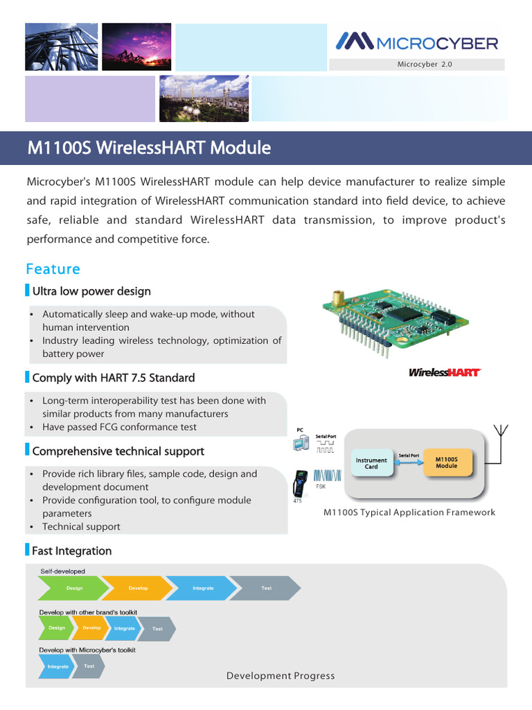 M1100S+WirelessHART+Module 3 | PDF | Computer Engineering | Electronics
