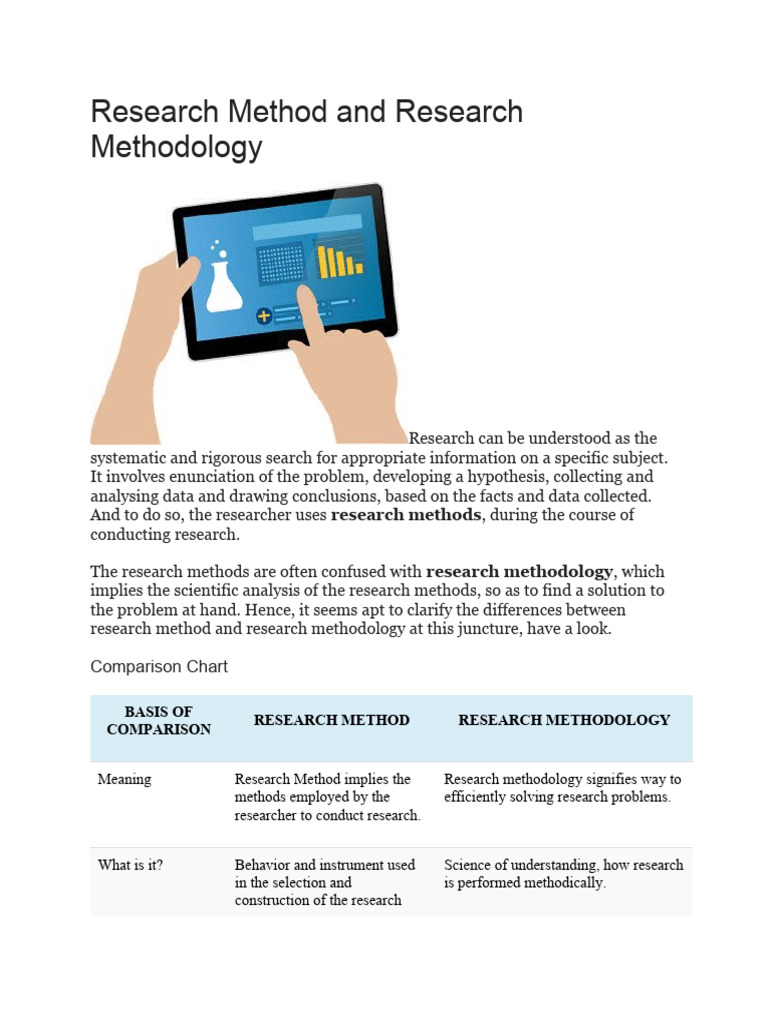 Research Method and Research Methodology | PDF | Methodology ...