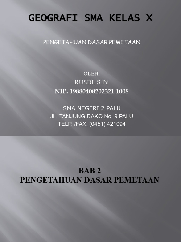 Bab 2 Pengetahuan Dasar Pemetaan | PDF
