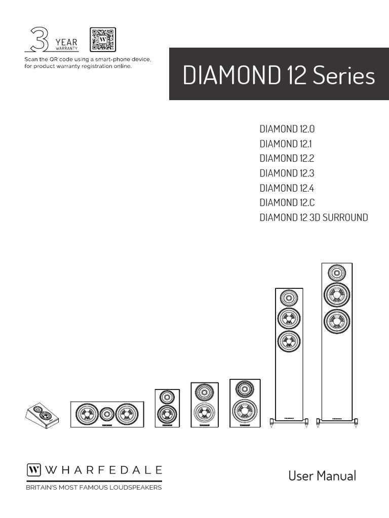 Wharfedale Diamond 12 Series Manual | PDF | Loudspeaker | Sound