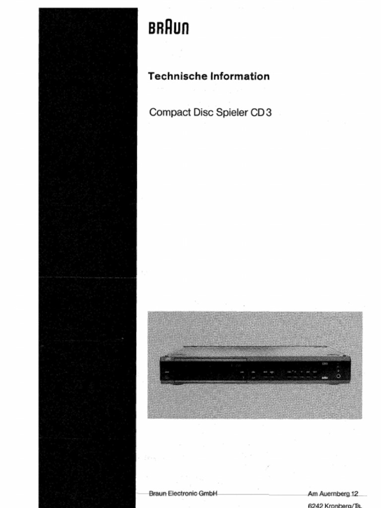 Braun cd3 | PDF