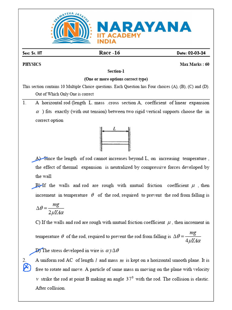Force Direction on Charge in Physics Exam | PDF | Force | Ion