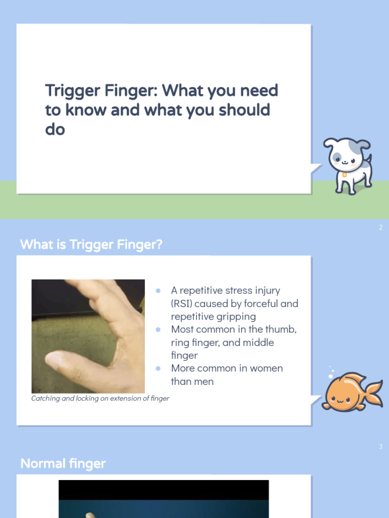 Trigger Finger Talk | PDF | Musculoskeletal Disorders | Medical Specialties