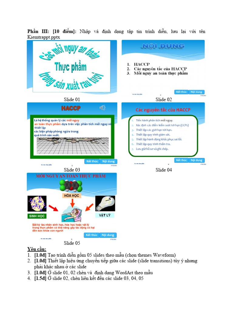 Bai Tap Powerpoint 13 | PDF