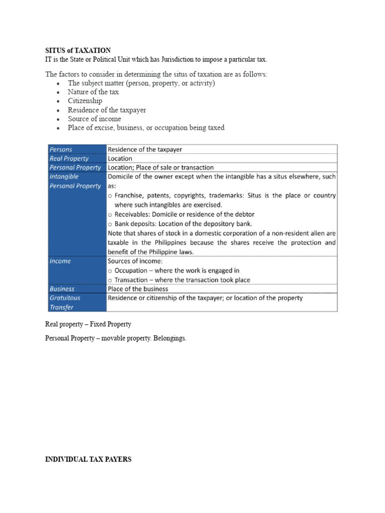Income-Taxation-Handouts-BSA_BSAIS-201 | PDF | Taxes | Income Tax