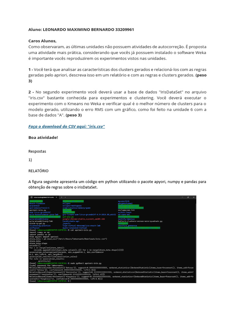 Atividade Algoritmos C D | PDF | Probabilidade | Ciência da Computação ...