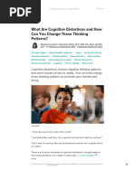 Cognitive Distortions Worksheet PDF | PDF