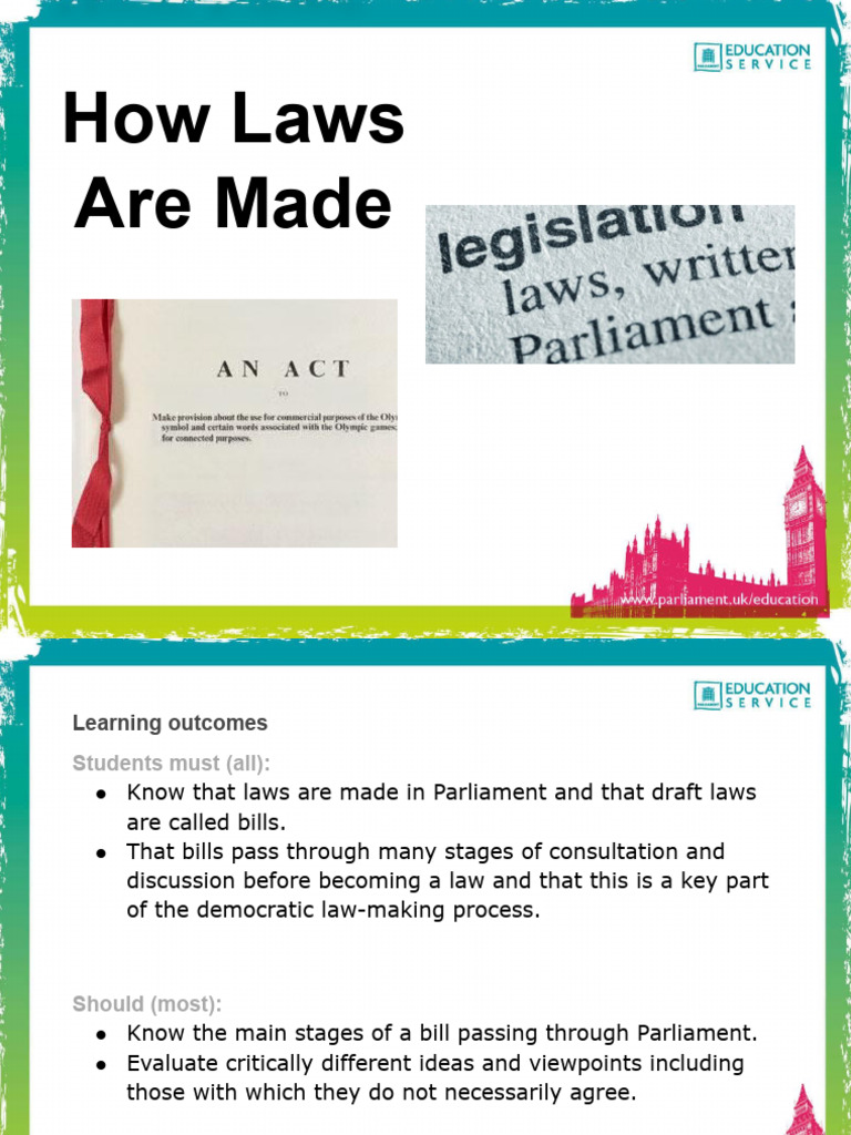 Understanding the Law-Making Process | PDF | Bill (Law) | House Of ...
