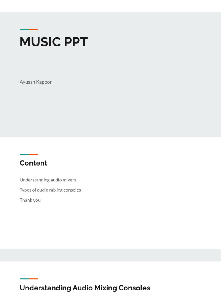 MUSIC_PPT | PDF | Audio Electronics | Computer Engineering
