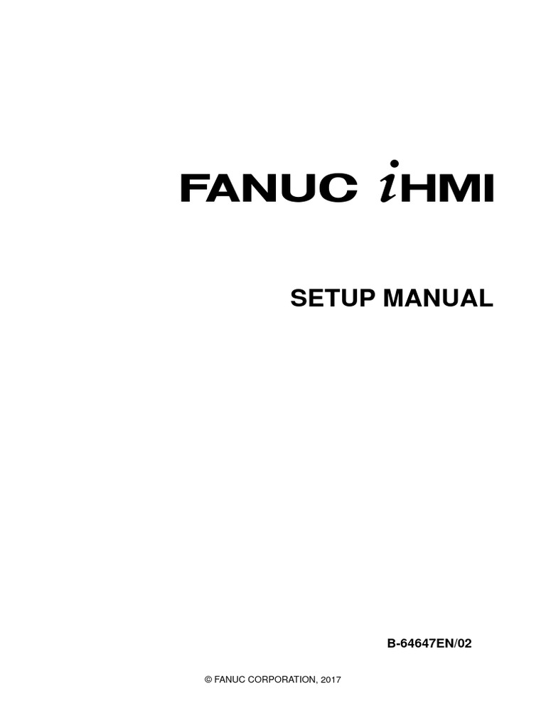 B-64647EN - 02 FANUC iHMI SETUP MANUAL | PDF