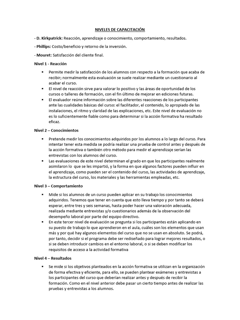 Taller 3 Talento Humano | PDF | Aprendizaje | Evaluación