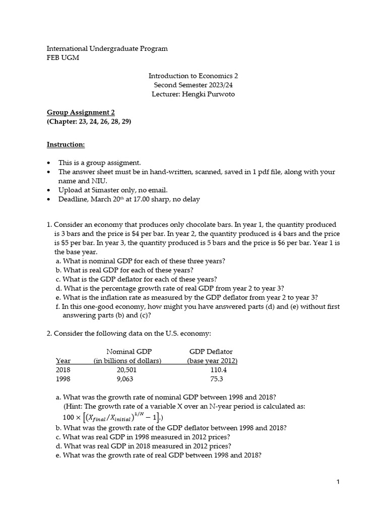 Group Assignment 2 (Chapter: 23, 24, 26, 28, 29) | PDF | Interest | Money