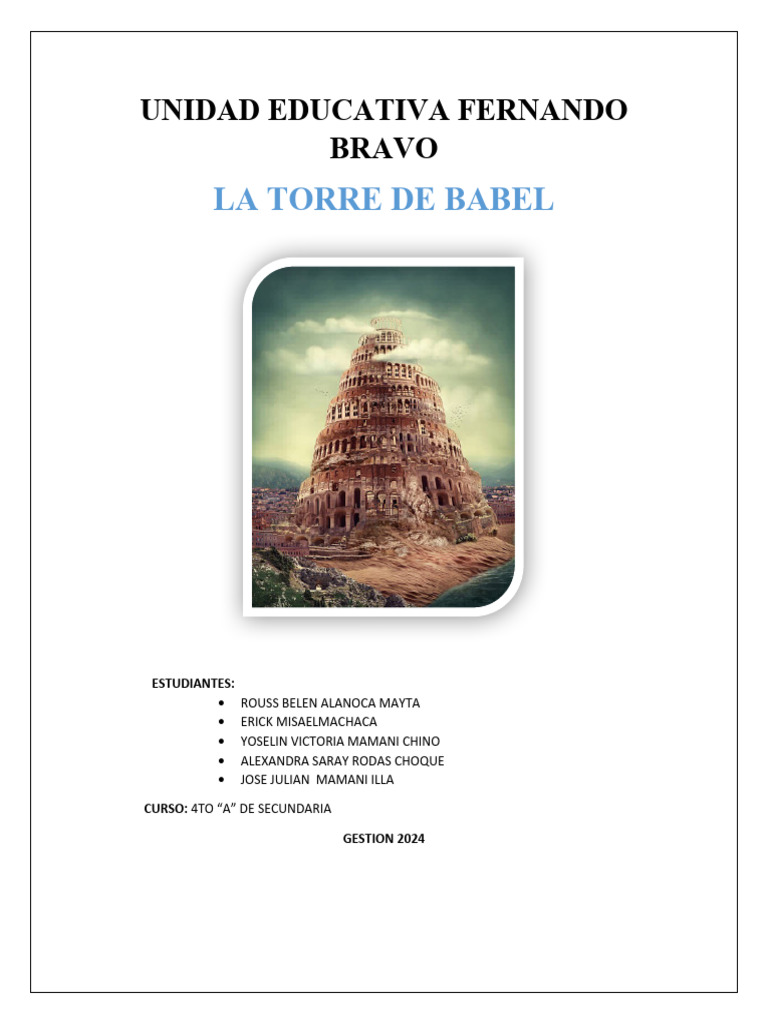 LA TORRE DE BABEL | PDF