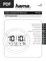Radio-Controlled Wallclock Instruction Manual | PDF | Clock | Waste