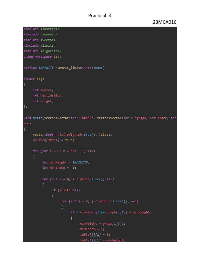Practical - 4 23MCA016 | Download Free PDF | Computational Complexity Theory | Theoretical ...