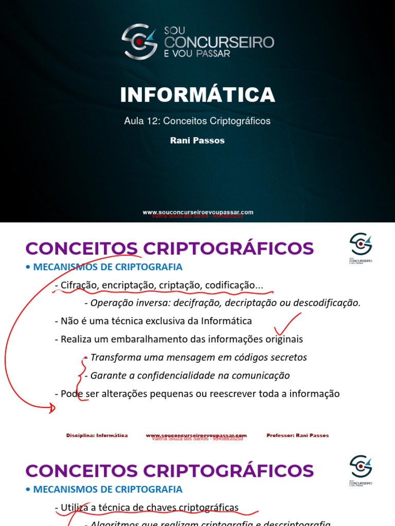Criptografia para Concursos | PDF | Criptografia | Criptografia de chave pública