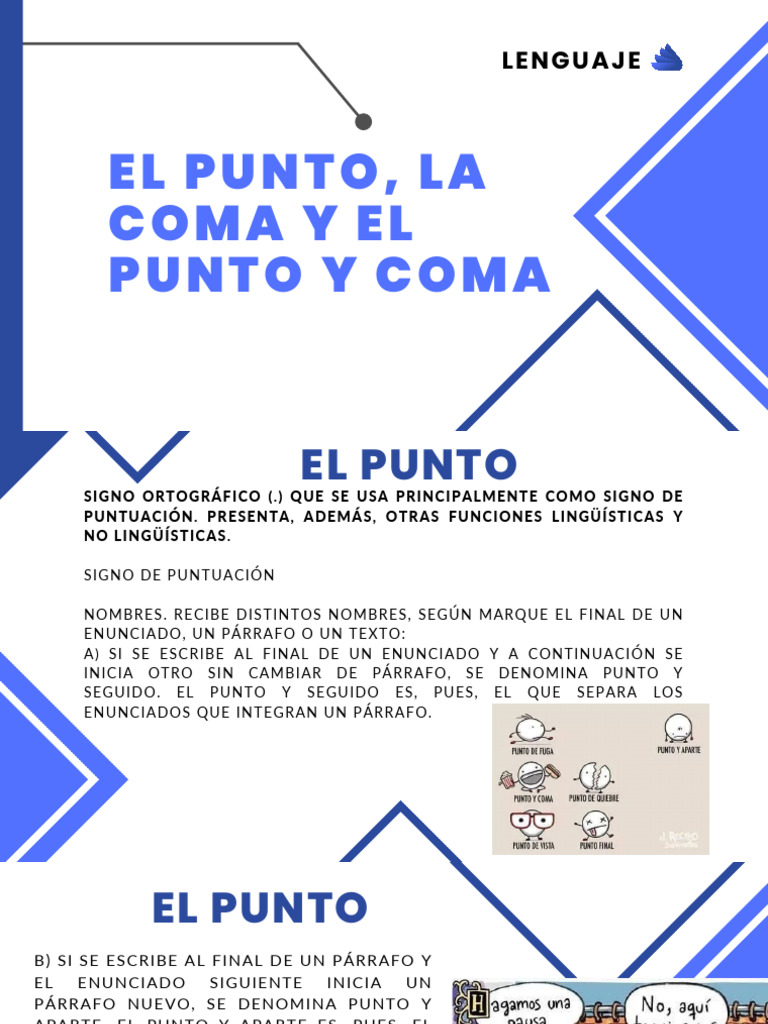 punto, coma y punto y coma RAE | PDF | Coma | Puntuación