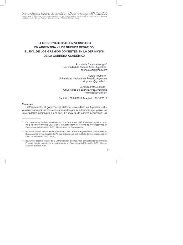 02 - Nosiglia y Otros - Gobernabilidad Universitaria | PDF