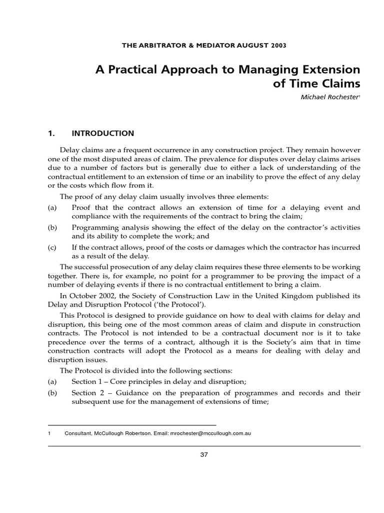 A Practical Approach To Managing Extension | PDF | Employment | Damages