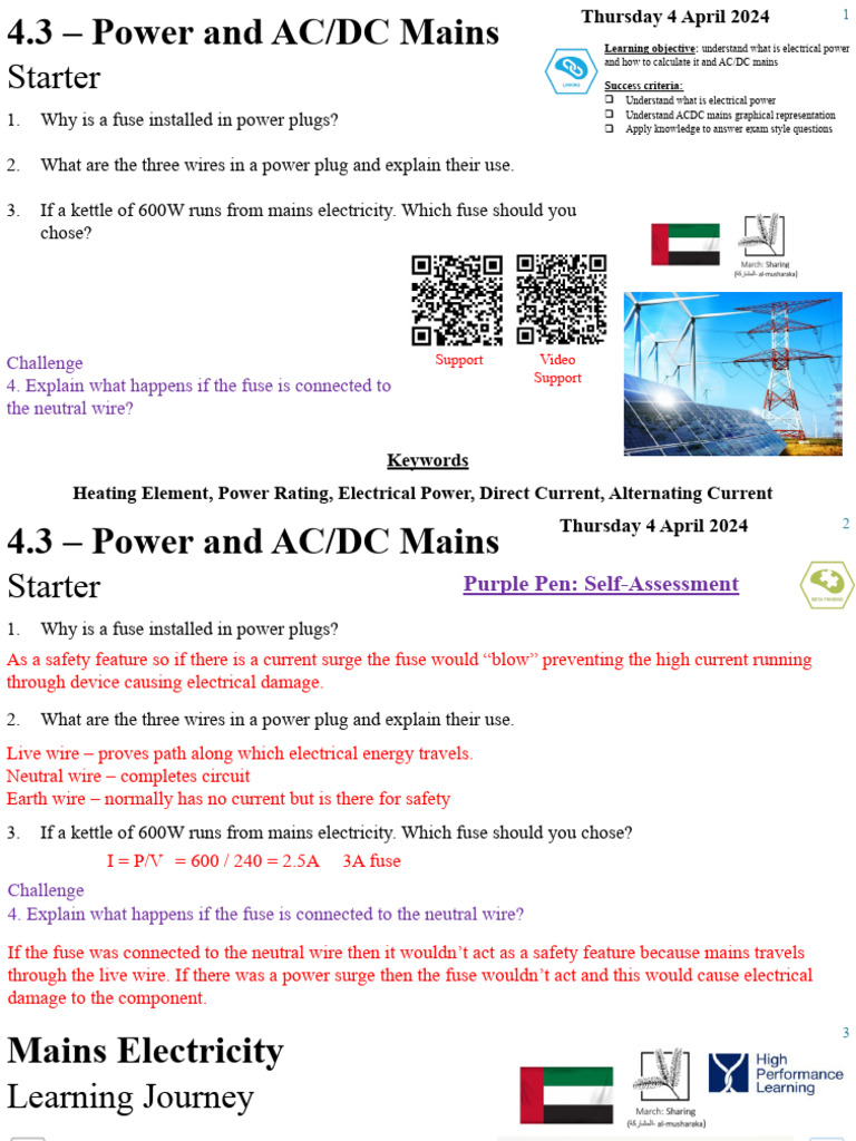 03 - Power and ACDC | PDF | Mains Electricity | Electric Power