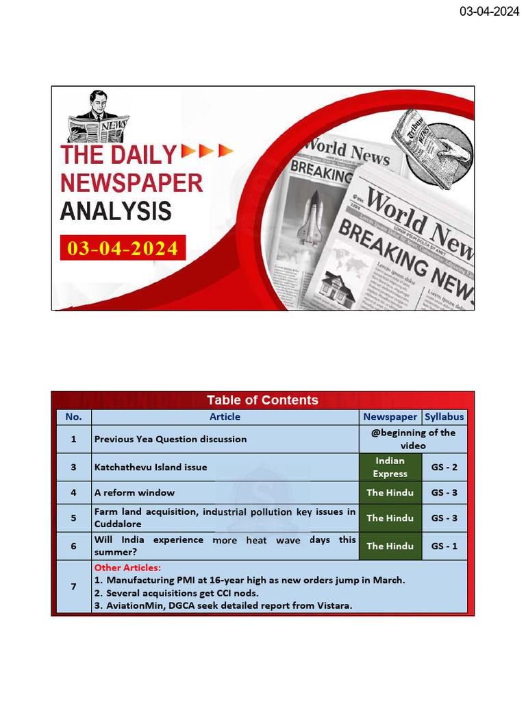 03-04-2024 - Handwritten Notes | PDF | Taxes | Excise