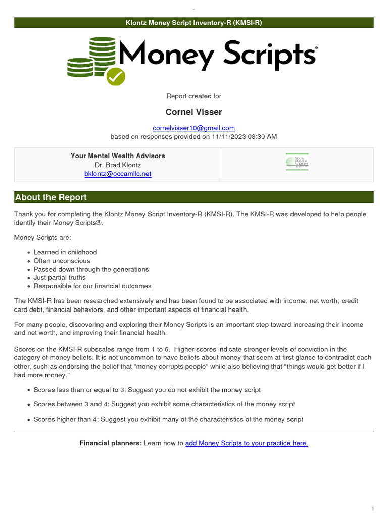 klontz-money-script-inventory-r-kmsi-r-11112023-0830-am | PDF | Money ...
