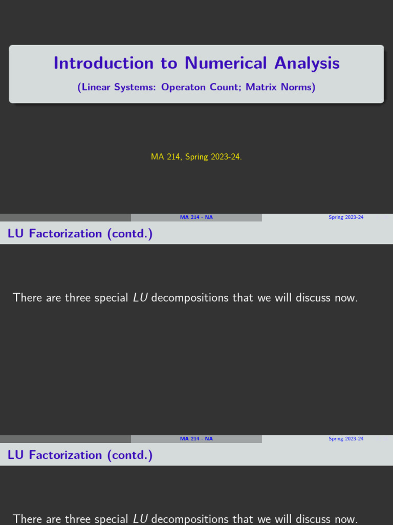 MA_214_Lecture_7 | PDF | Linear Algebra | Mathematical Objects