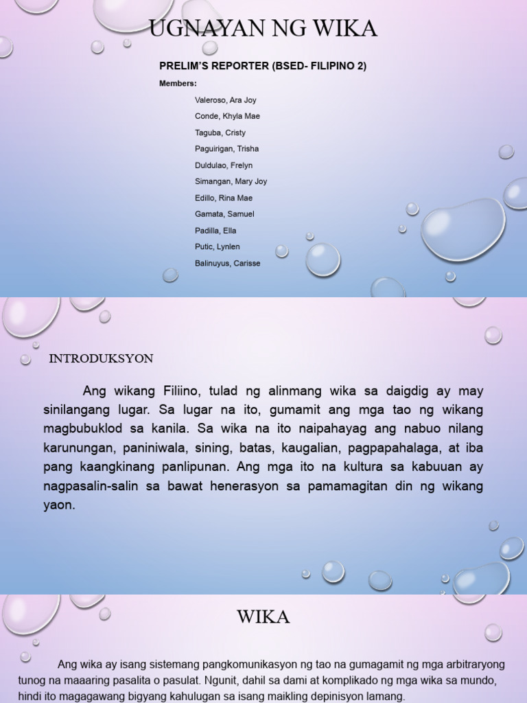 Ugnayan NG Wika | PDF